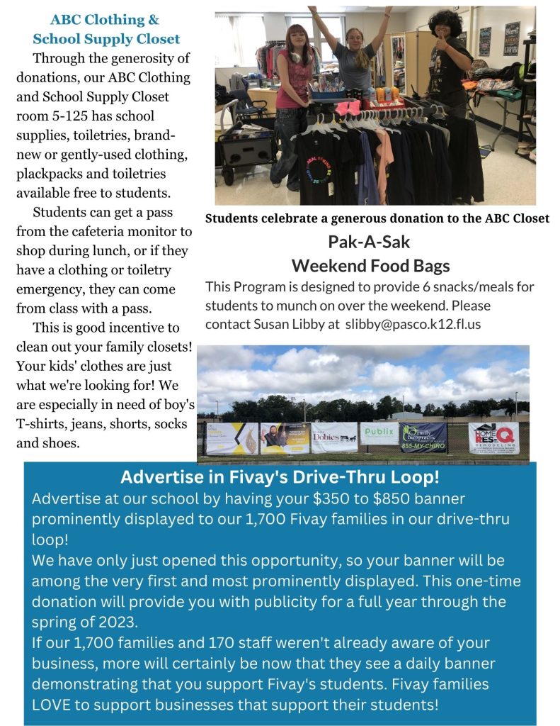 August 2023 Newsletter | Fivay High School