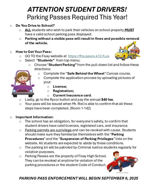 Student Parking Passes | Fivay High School